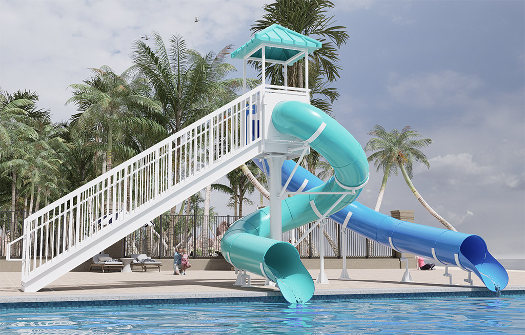 Open Stair Slides – Mason Water Slides